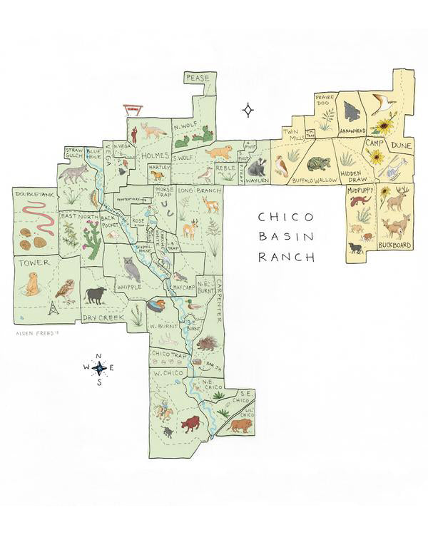Chico Basin Ranch Illustrated Map – Ranchlands